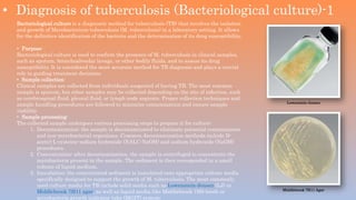 Organization of detection and diagnostics of tuberculosis | PPTX