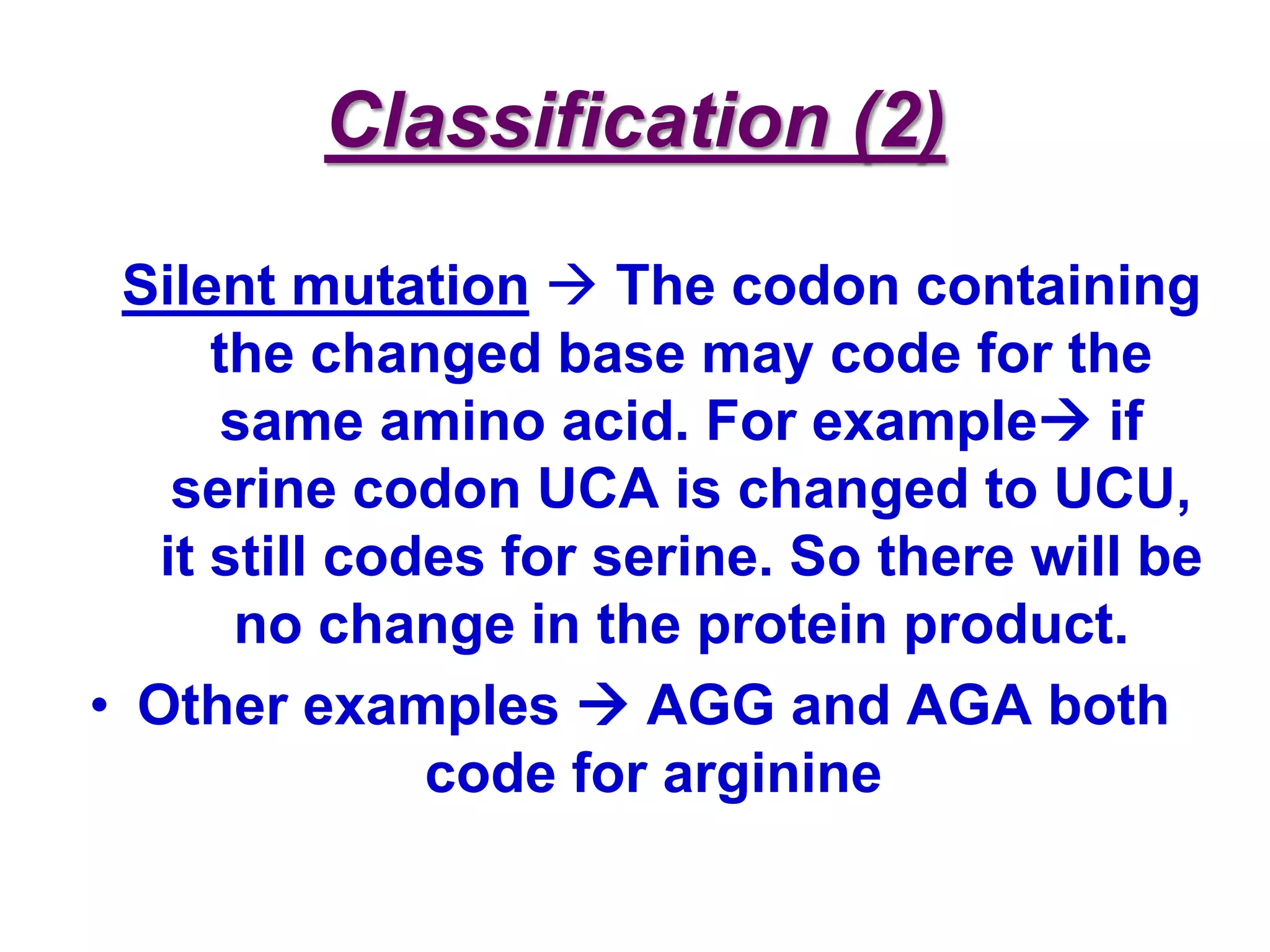 Lecture 2. DNA Repair- Genetic code and mutation.ppt