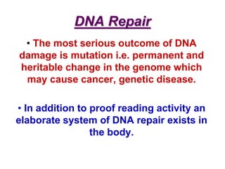 Lecture 2. DNA Repair- Genetic code and mutation.ppt