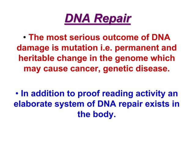 Lecture 2. DNA Repair- Genetic code and mutation.ppt