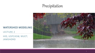 Watershed modelling - Hydrological cycle | PPT