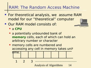Data Structures and Algorithms Lecture 2: Analysis of Algorithms, Asymptotic notation | PPT