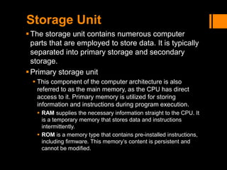 cental processing unit and all its components | PPT