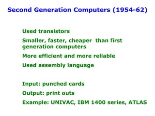 Computer, generations, languages, soft wares | PPT