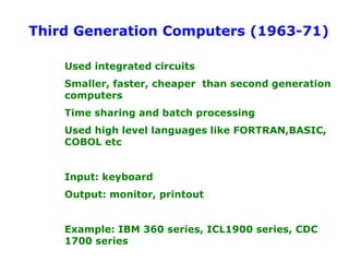 Computer, generations, languages, soft wares | PPT