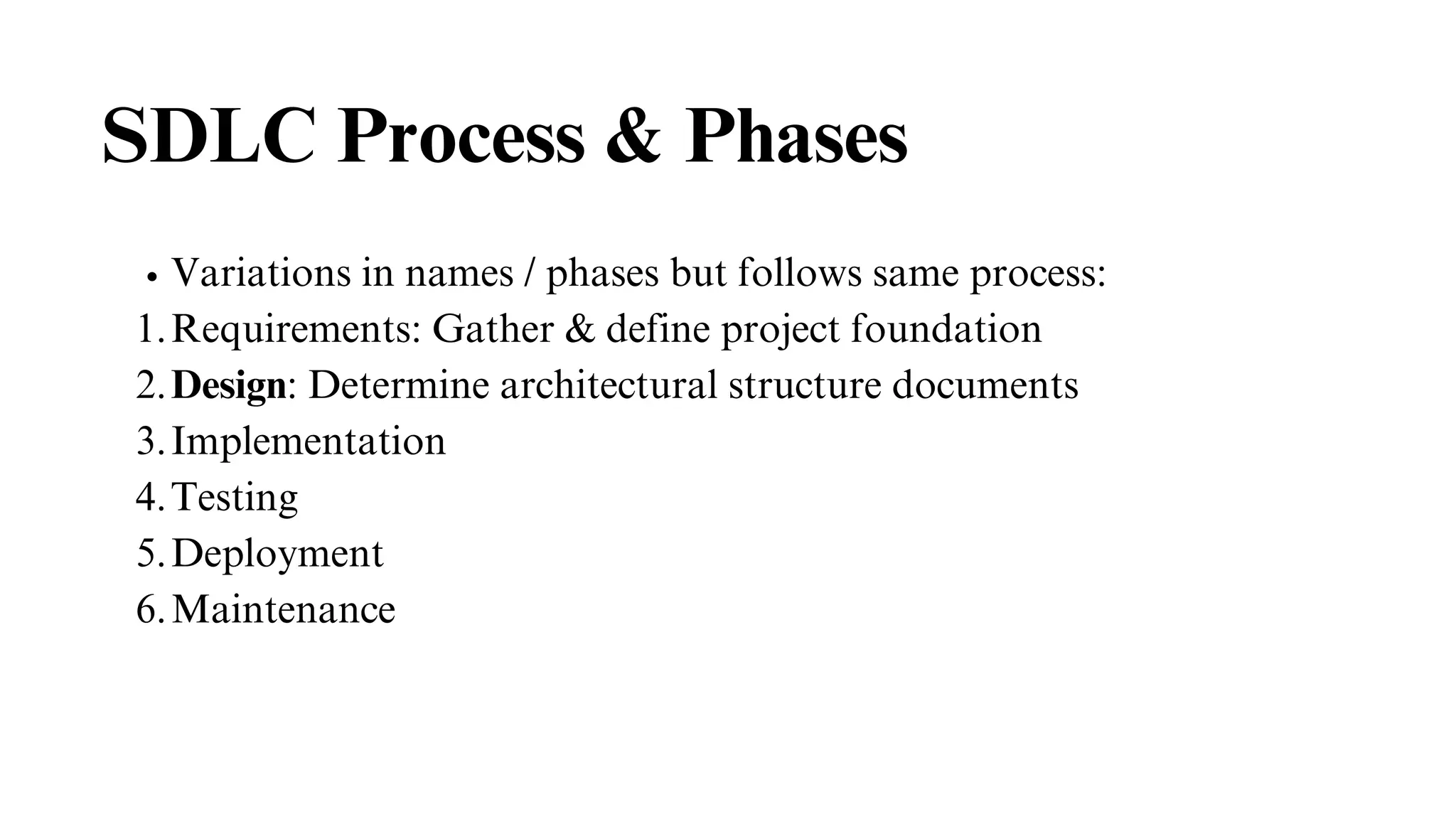 Software Development Lifecycle Presentation | PDF