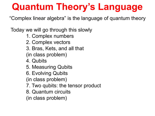 lecture2.ppt quantum computing dave bacon | PPT