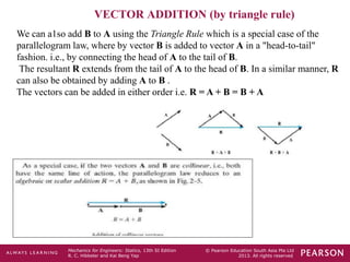 Lecture # 2.pdf Addition of Vectors and Scalars | PPT