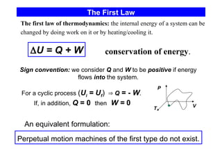 Lecture2.ppt first law of thermodynamics | PPT