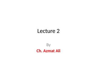 Material Science Lecture 2, Basic Introduction | PPT