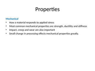 Material Science Lecture 2, Basic Introduction | PPT