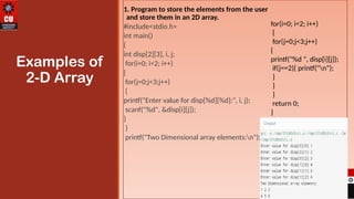 lecture 2.2.2 2D array.pptx IUGLFHLHFJFY | PPT