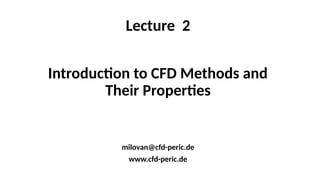 introduction to CFD - Siemens Starccm Community | PPTX | Physics | Science