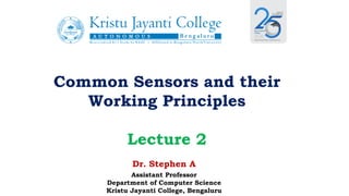 Common Sensors and their Working Principles | PPT