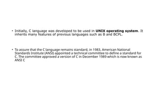 Lecture2. Basic Structure of C Program.pptx