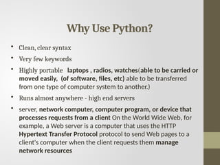 Computer Languages: Python, Html Css Javascript | Ppt