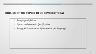 Compiler Construction Chapter 2 Very Simple | PPT