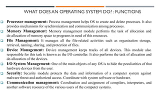 LECTURE 2 OPERATING SYSTEM PPT FOR ENGINEERING | PDF