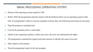 LECTURE 2 OPERATING SYSTEM PPT FOR ENGINEERING | PDF