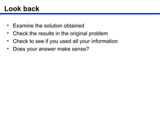 Polya's Four Step Problem Solving Math in Modern World.ppt