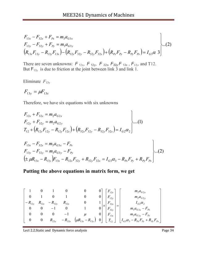 Lecture 2.2 Static and Dynamic Force Analysis.pdf