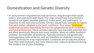 Characteristics of wild and domesticated spp | PPT