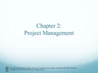 System analysis and design project management .ppt