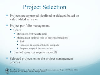 System analysis and design project management .ppt