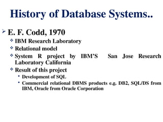 Database Management Systems Lecture # 2 Inter | PPT