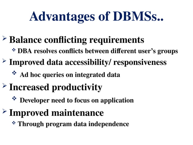 Database Management Systems Lecture # 2 Inter | PPTX