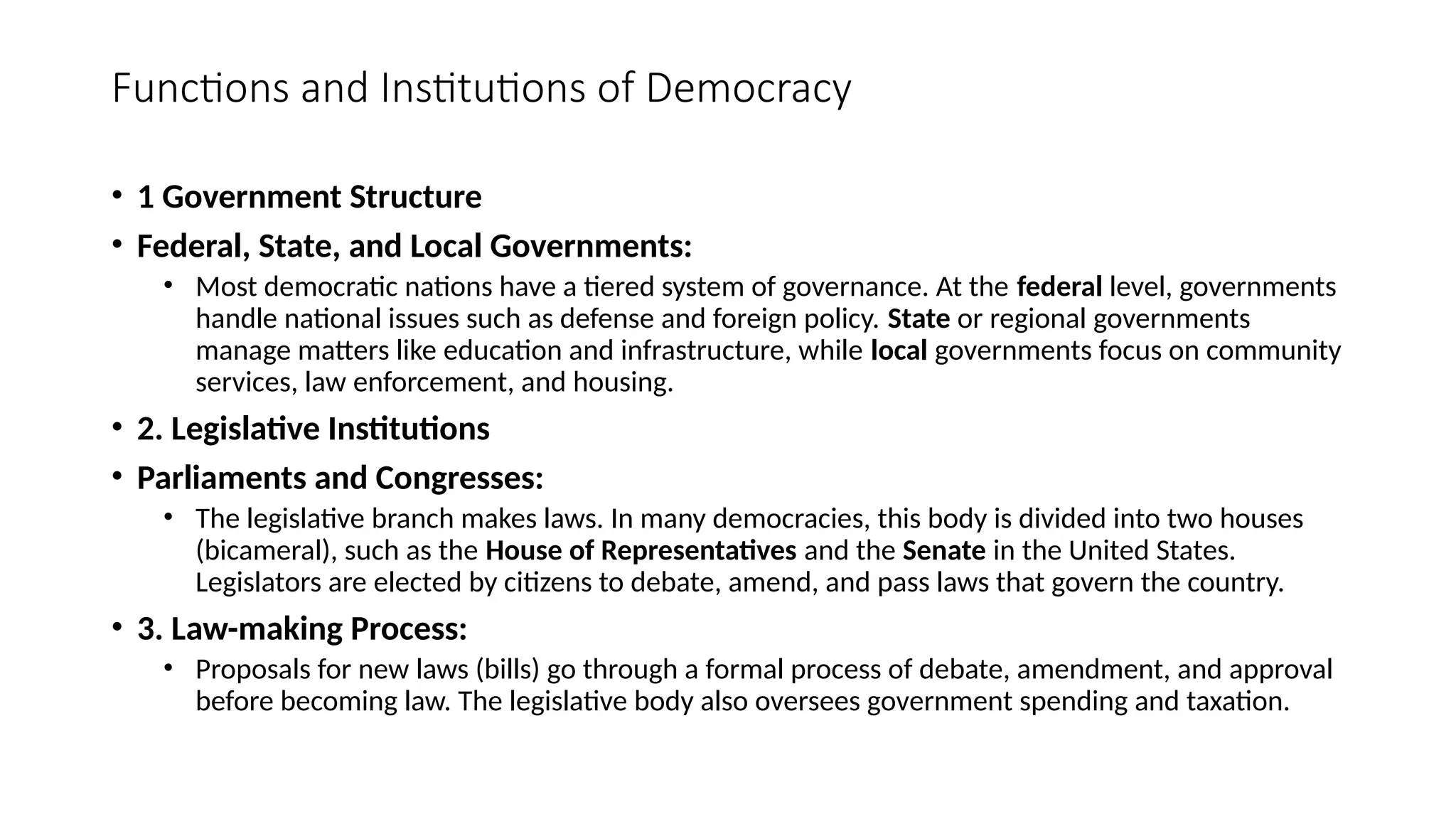 Democracy and the basic Governmental Structure of Pakistan | PPTX