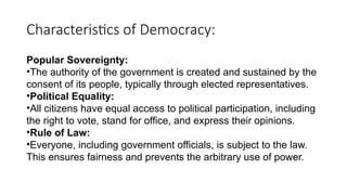 Democracy and the basic Governmental Structure of Pakistan | PPT