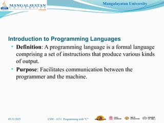 C Programming Language (Features and Components) | PPT