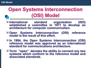 OSI model in computer networks.......... | PPT