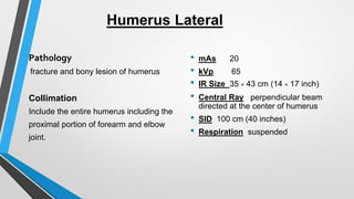 radiographic techniqes 2 upeer limb projection | PDF