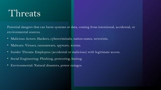 threats vulnerabilities and cyber attacks | PPTX