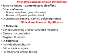 Understanding Human DNA Variation: Genetic Differences and Forensic ...