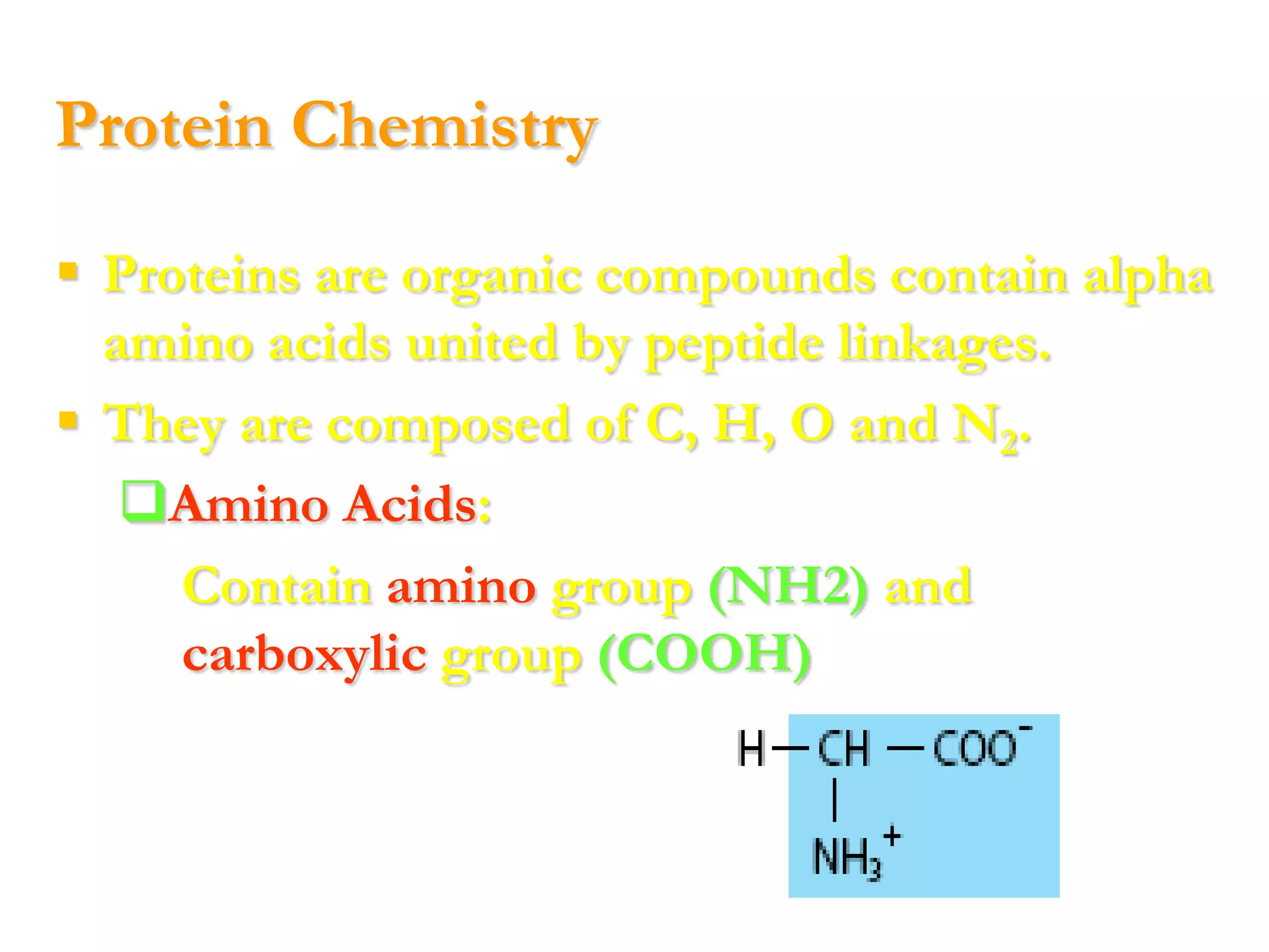 Lecture 2 3 protein chemistry | PPT