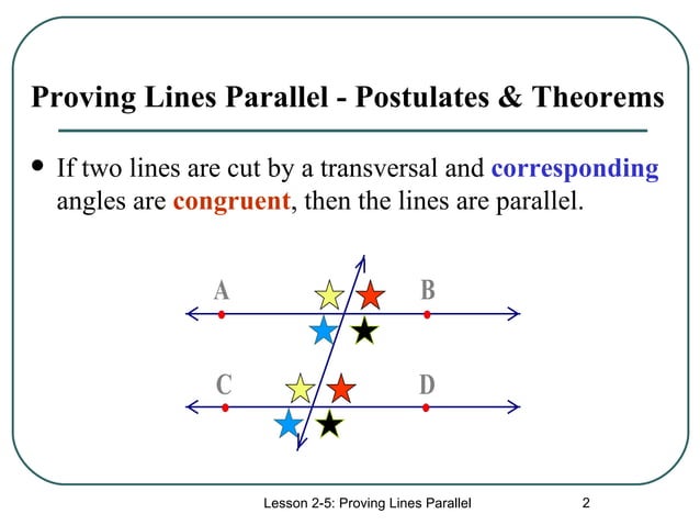 Proving Lines Parallel | PPT | Geography | Science