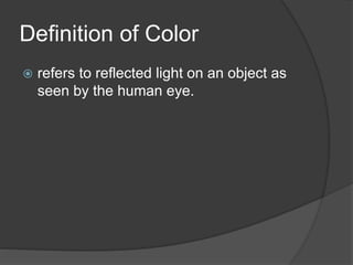 Creative Industry Lecture 2 a b color form and space | PPTX