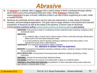 Abrasive and Abrasion Minerals | PPT
