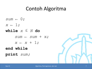 Lecture 2 algoritma-dan_flowchart | PDF
