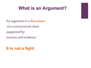 Lecture 2 arguments | PPTX