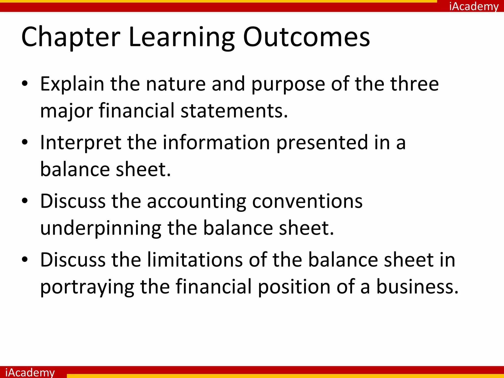 Lecture 2 - Balance Sheet (Lecturer).pptx | Business Accounting ...