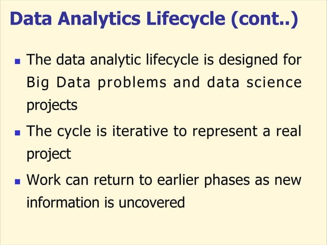 Lecture2 big data life cycle | PDF