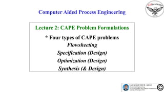 Episode 54 : CAPE Problem Formulations | PPTX
