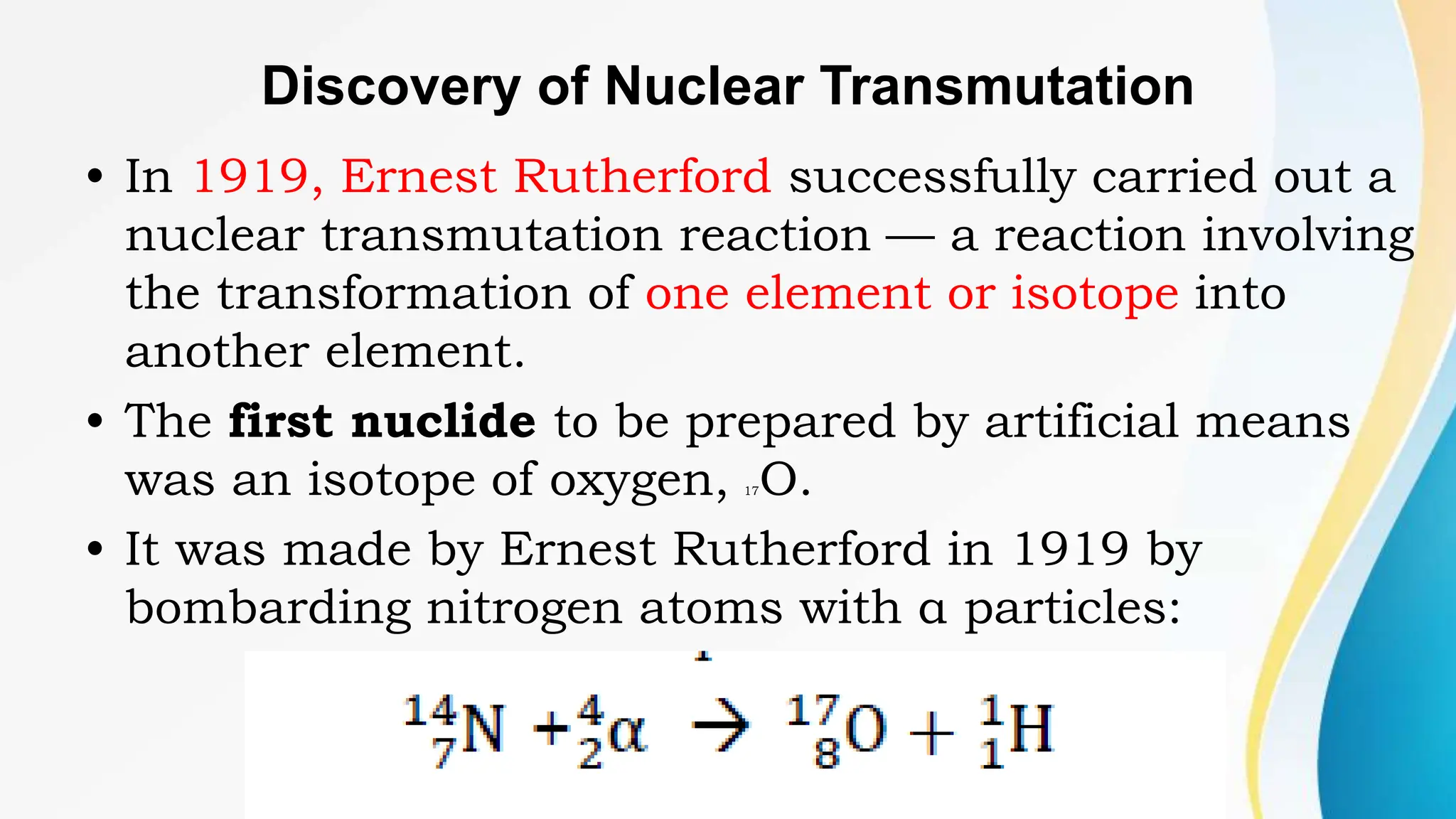 LECTURE 2-Concept of atomic Number Led to the Synthesis of New Elements ...