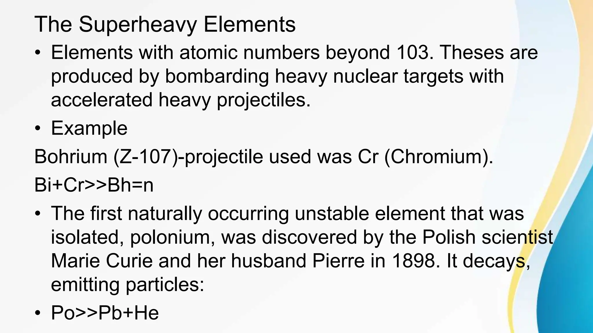 LECTURE 2-Concept of atomic Number Led to the Synthesis of New Elements ...