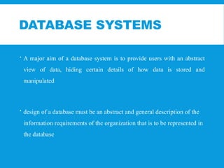 Lecture 2 - Database Environment and works | PPTX