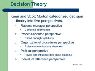 Lecture2 Decisions And Decision Makers | PPT | Business Administration ...